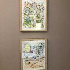 Peter Rabbit Watercolor Map Art Print Easter - Etsy