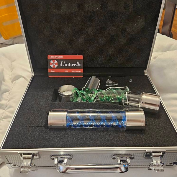 Umbrella Suitcase T Virus Vial Display Case Cosplay Resident Evil Prop ...