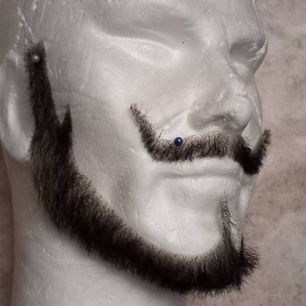 Realistic Fake Tony Stark's Beard Kit Full Handmade - Etsy