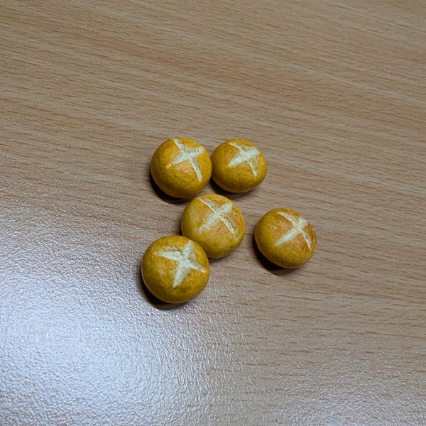 Realistic Food Tokens for Board Games, Polymer Clay Miniatures for ...