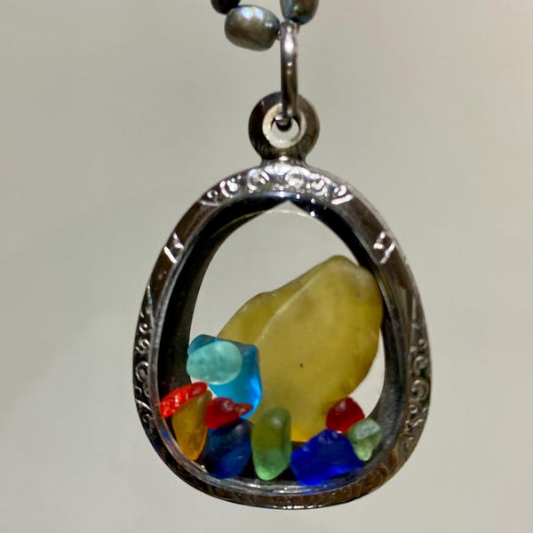 Silvertone Shadow Box Pendants, Terrarium, Oval Necklace Trays, Clear ...