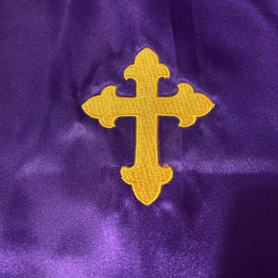 Religious Cross Embroidery Design, Christening Embroidery, Baptism ...