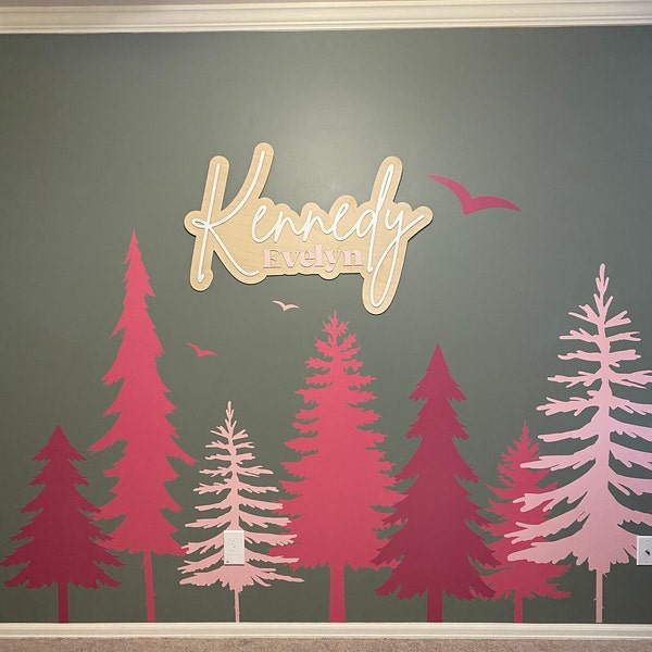 Tree Wall Decals | Forest Decals | Woodland Nursery Decor | Nursery ...