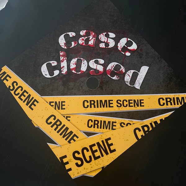 Case Closed Graduation Cap Topper, Funny Criminal Justice Grad Cap ...
