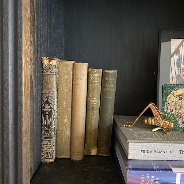Black and Gold Instant Library. Collection of Vintage Books for the ...