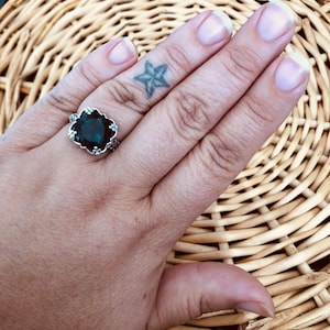 Ruby Ring/ Sterling Silver/ 20ct Big Huge Square Cut Simulated - Etsy