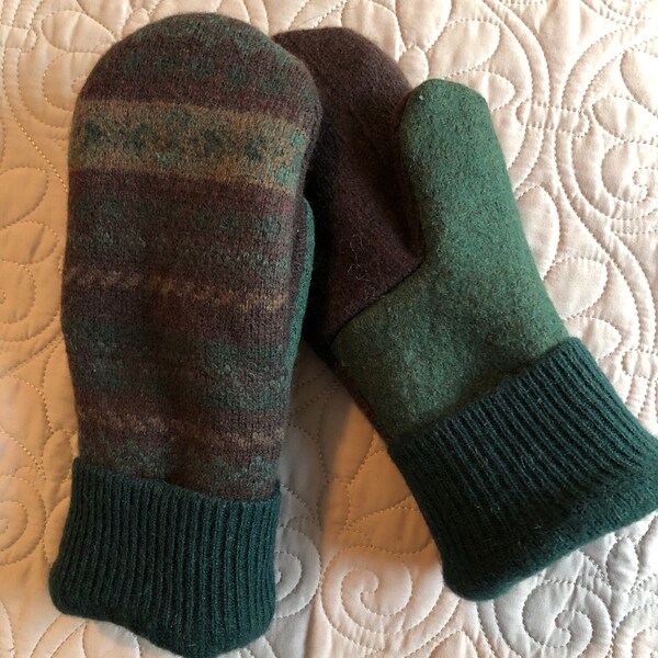 PDF MITTEN PATTERN - Sewing Diy Pattern Tutorial for Upcycled Felted ...