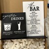 Signature Drinks Bar Sign With Icons Pictured Signature Drinks Bar Sign ...