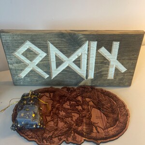 Your Name in Viking Runes Custom Norse Name Sign. Personalized Nordic ...