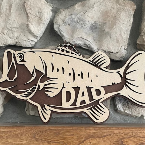 Bass Father's Day Sign-dad-grandpa-uncle-papa-blank One for ...