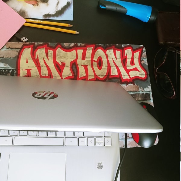 Custom Graffiti Desk Mat - 3 Sizes - 6 Color Schemes - Male or Female ...