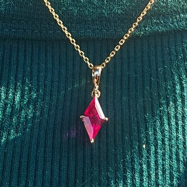 4 Carat Ruby Ring / Yellow Gold Ruby Engagement Ring / Anniversary Ring ...