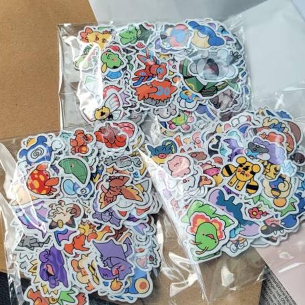 152-251 Mini Poke Stickers | All Gen 2 Johto Mons | Die-cut Waterproof ...