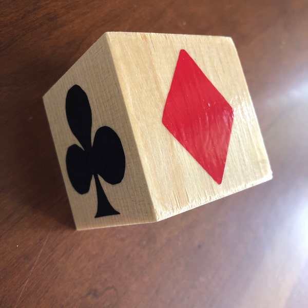 Natural Wood Euchre Trump Cube, "what's Trump?" Cubes, Trump Marker ...