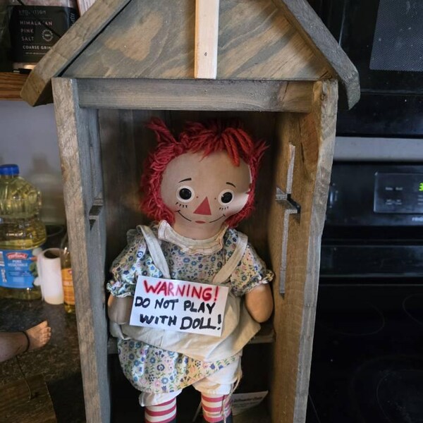 The Conjuring, Annabelle Style 40 Inch Wooden Containment Cabinet - Etsy
