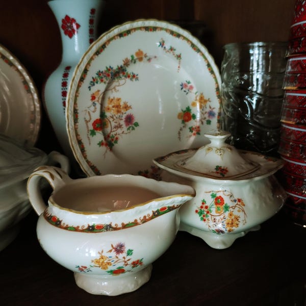 Antique Victorian-era Colonial Pottery | Winkle & Wood Togo Salad Plate ...