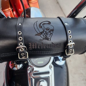 CHOPPER LEATHER BAG, Motorcycle Bag, Fork Tool Bag, Leather Bag ...