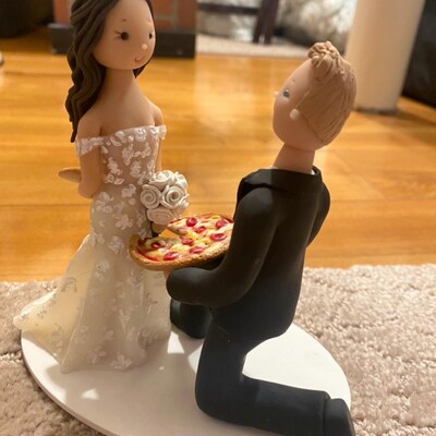 Horror Film Inspired Wedding Cake Topper Halloween Cake Topper ...