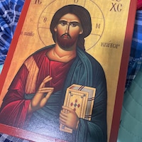 Saint Luke the Apostle Icon Handmade Greek Orthodox Icon of - Etsy