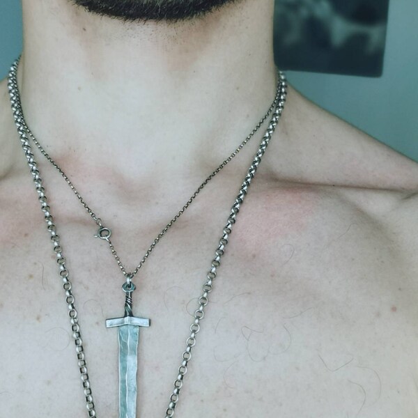 Blacksmith Hammer Pendant/norse/pagan/original Necklace/ Forged Iron ...