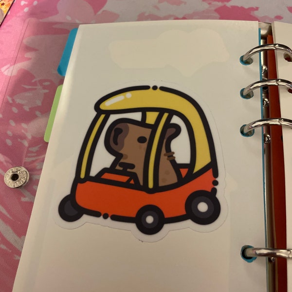 Capybara Car Sticker - Etsy