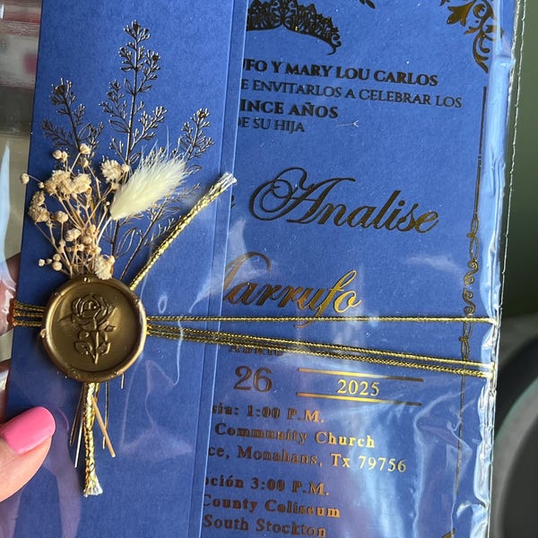 Acrylic Wedding Invitation - Quinceanera Invitation, Elegant Black ...