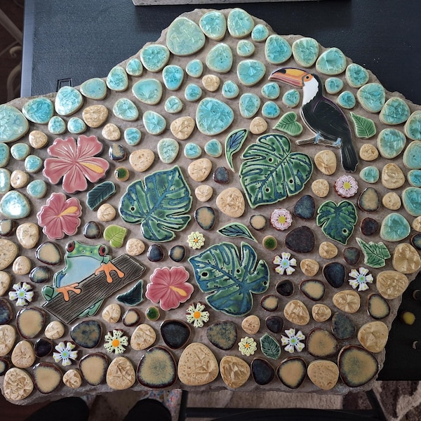 Rainbow Trout Mosaic Tile, Original Design Handmade Ceramic, Choose ...
