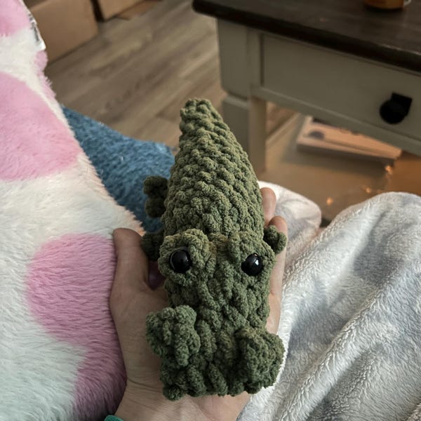Baby Alligator Crochet Pattern PDF - Gator, Amigurumi, Chunky Yarn ...