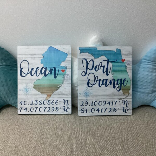 Long Beach Island Map Sign: Jersey Shore Beach Art, LBI Wall Decor - Etsy