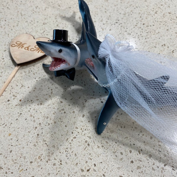 Shark Cake Topper, Short Fin Mako Shark-cake Topper, Beach Wedding Cake ...