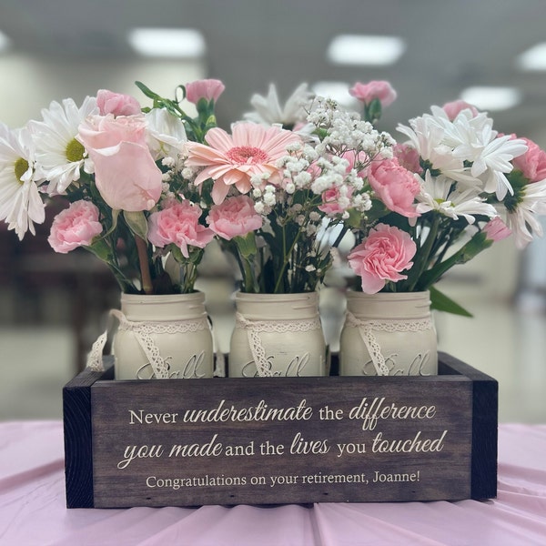 Retirement Flower Box | Retirement Gifts | Retirement Gifts for Women ...