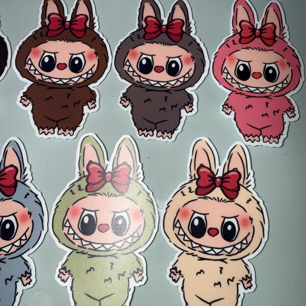 Bunny Monster Notepad – 3.5x3.5 Square Sticky Notes for Journaling, To ...