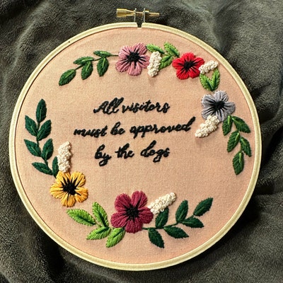 Embroidery Kit Beginner, Embroidery Hoop, Hand Embroidery Kit, Modern ...