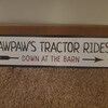 Tractor Rides Sign, Papa Gift, Papa Sign, Tractor Ride Sign, Barn ...
