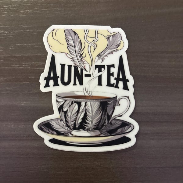 Native American "auntie" Sticker | 3-inch Die-cut Vinyl Sticker ...