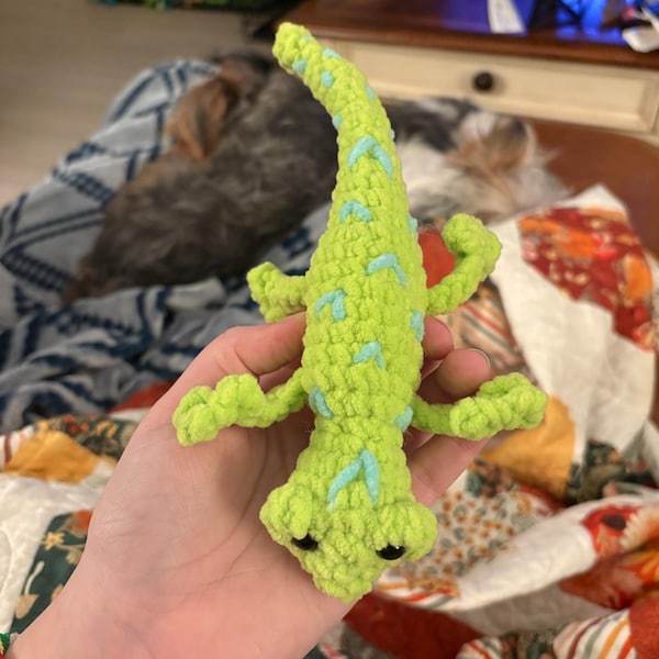 Twinkletoes the Tiny Gecko Crochet Amigurumi Pattern - Etsy