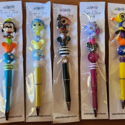 Mickey and Friends Autograph Pen Beaded Ballpoint Pen With - Etsy