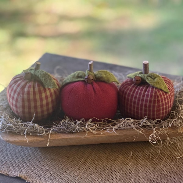 FARMHOUSE APPLES Set of 3 Farmhouse Tiered Tray Decor Bowl Filler ...