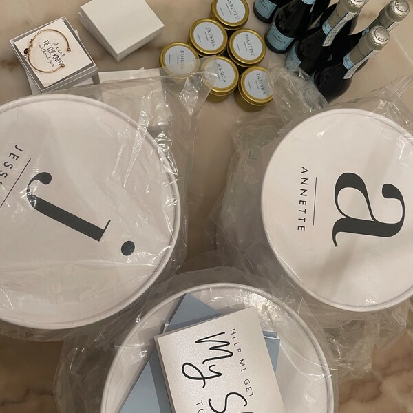 Custom Gift Box - White Confetti Box - Round White Hat Box - Custom ...