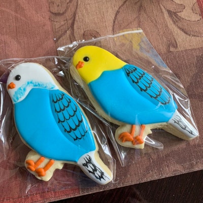 Parakeet Cookies, Bird Cookies - Etsy
