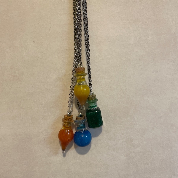 Mini Custom Potion Bottle Necklace - Etsy