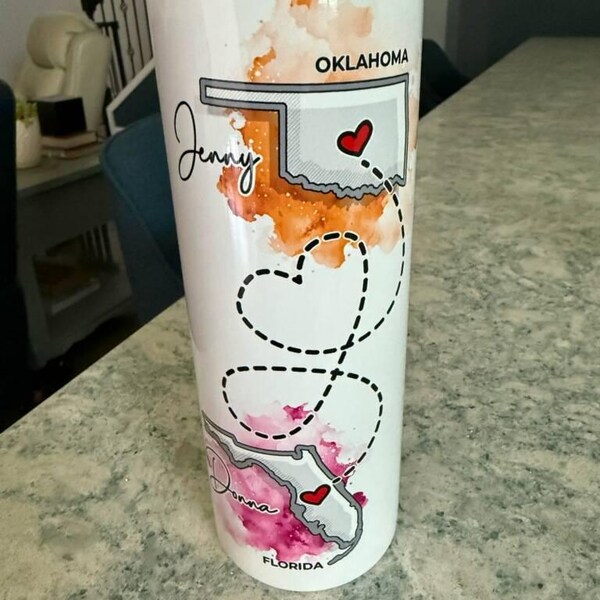 Personalized October Birth Flower Iced Coffee Cup Bridesmaid Gift ...