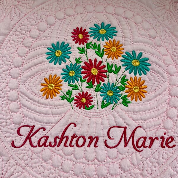 Daisy Flower Bunch Embroidery Design, Wildflowers, Machine Embroidery ...