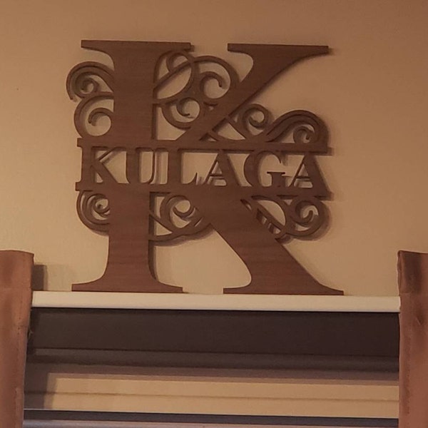Personalized Wooden Monogram - Etsy