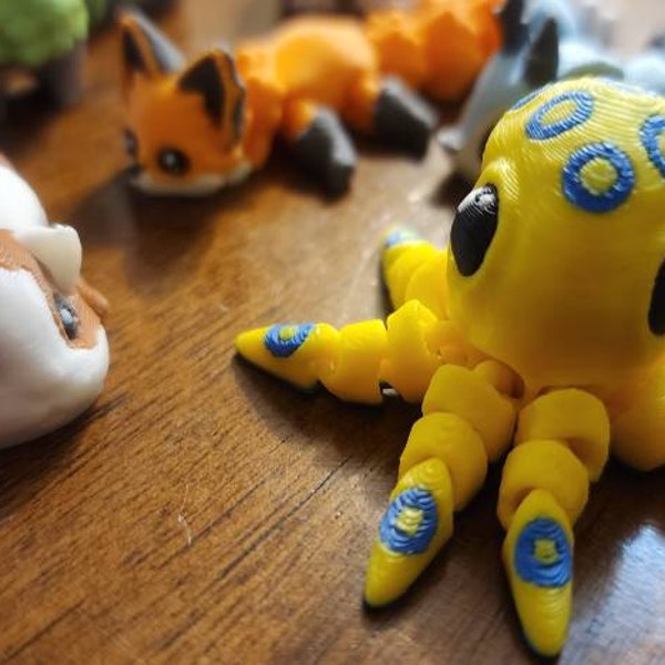 Halloween Pixie Bat 3D Printed Articulating Flexi Fidget - Etsy