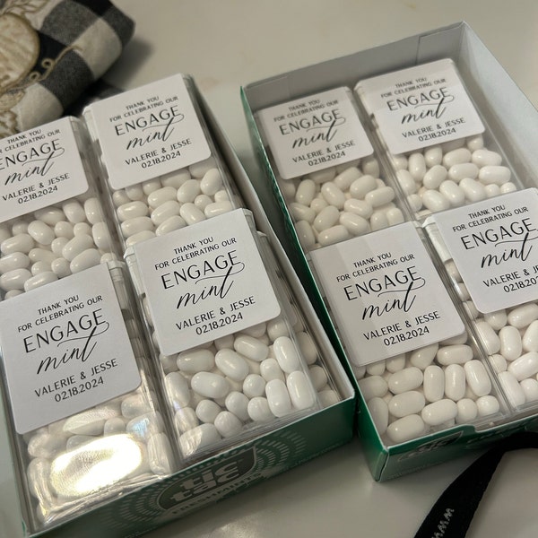 Engagement Stickers - Engagemint Stickers, Engagement Party Favors ...