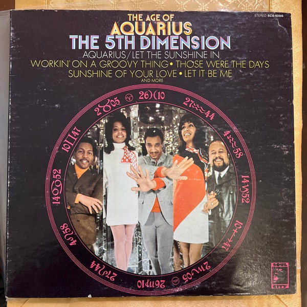 The 5th Dimension-"the Age of Aquarius" Vintage Vinyl Record Album - Etsy