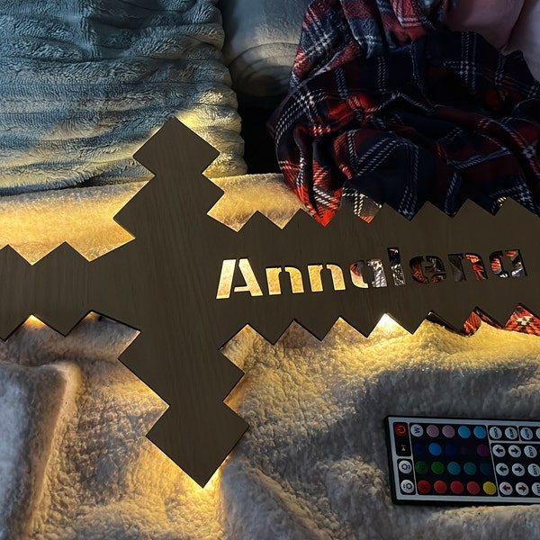 Gaming Zone LED Schild mit Wunschname Zocken Geschenke Zimmer ...