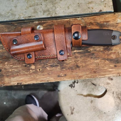 Handmade ESEE 6 Nordic Pouch Leather Sheath With Fire Steel Loop Side ...