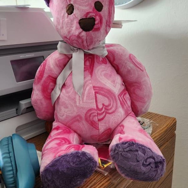 Memory Bear Pattern & Step-by-step Sewing Tutorial Teddy Bear Sewing ...